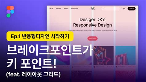 실전 반응형디자인 Part1 브레이크포인트의 개념과 레이아웃 그리드 설정방법 Responsive Design