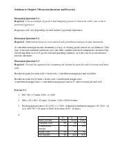 Solutions To Chapter 5 Discussion Questions And Exercises 2020 1 Pdf Solutions To Chapter 5