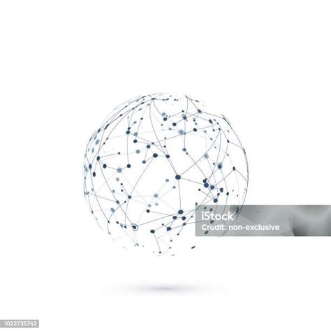 네트워크 글로벌 구조입니다 화학 분자 연결입니다 노드 및 라인 벡터 일러스트 레이 션 신경얼기에 대한 스톡 벡터 아트 및 기타 이미지 신경얼기 구 연결 Istock
