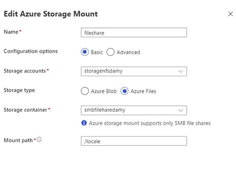 Azure App Service Nfs File Share Mount Microsoft Qanda