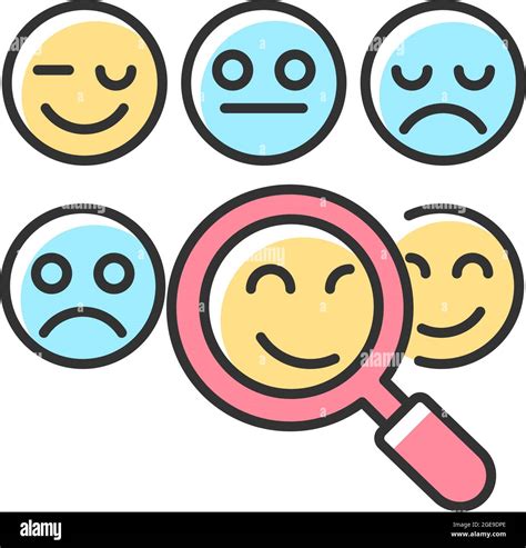 Reading Emotions Rgb Color Icon Stock Vector Image And Art Alamy