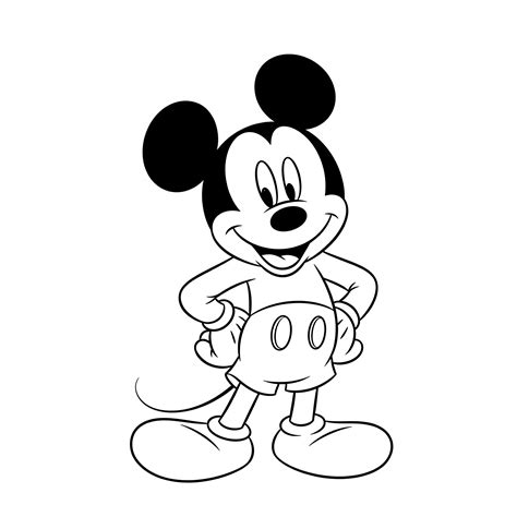Colorear Mickey Mouse Imprimible Gratis Para Ni Os