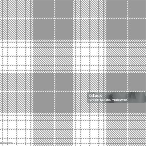타탄 격자 무음 무결한 패턴 화이트 라인 패브릭 텍스처 그레이 배경 스코틀랜드 케이지 그래픽 프린트에 대한 스톡 벡터 아트 및 기타 이미지 그래픽 프린트 기하 도형