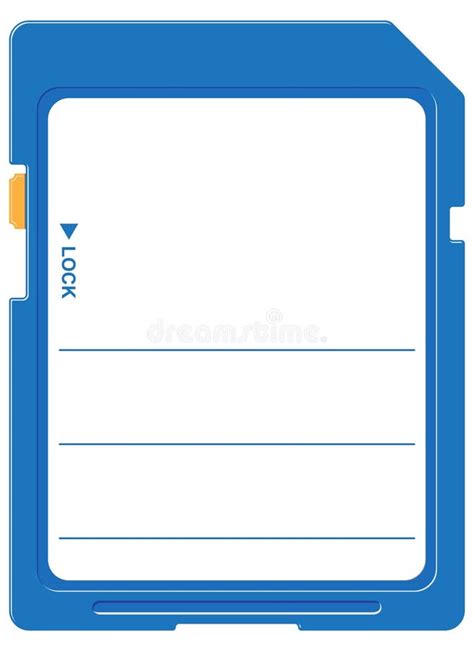 Secure Digital Card Stock Illustration Illustration Of Multimedia