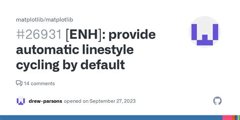 [enh] provide automatic linestyle cycling by default · issue 26931 · matplotlib matplotlib