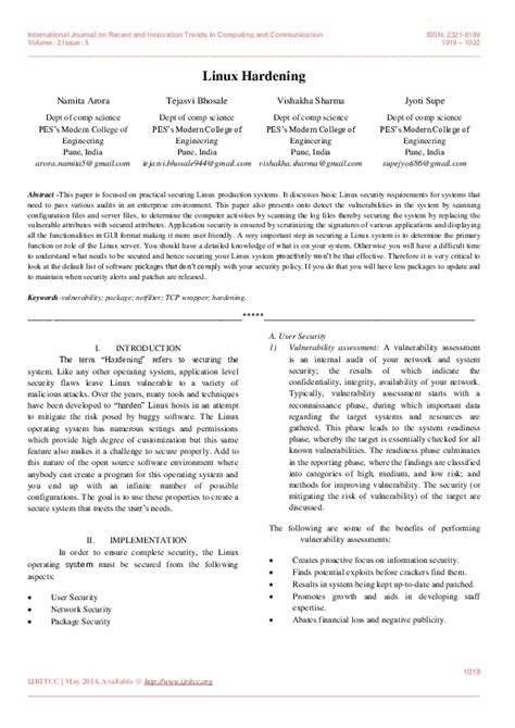 Pdf Linux Hardening