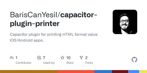 GitHub BarisCanYesil Capacitor Plugin Printer Capacitor Plugin For