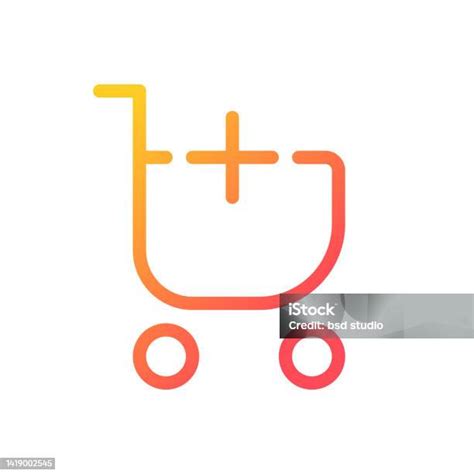 장바구니 픽셀 완벽한 그라디언트 선형 Ui 아이콘에 항목 추가 개념에 대한 스톡 벡터 아트 및 기타 이미지 개념 고객 구매 Istock