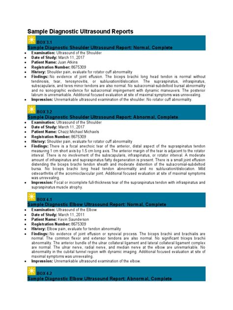 Sample Diagnostic Ultrasound Reports Pdf