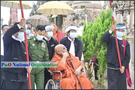 Pa O National Organization မွေတော်ကက္ကူသို့ ကြွရောက်လာသော သီတဂူဆရာတော