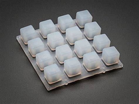 Getuscart Adafruit Silicone Elastomer 4x4 Button Keypad For 3mm Leds