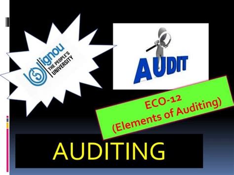 Auditing Introduction To Auditing Pptx