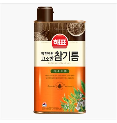 해표 고소한 참기름 500 Ml 티몬