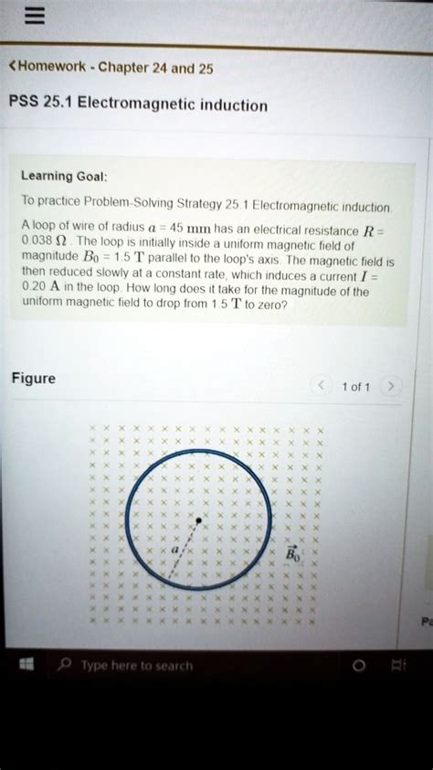 Solved Homework Chapter 24 And 25 Pss 251 Electromagnetic Induction