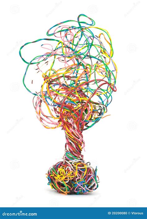 Wire Tree Stock Photo Image Of Tree Isolation Communication 20200080
