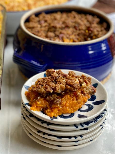 Sweet Potato Casserole With Brown Sugar And Pecans Lemony Thyme