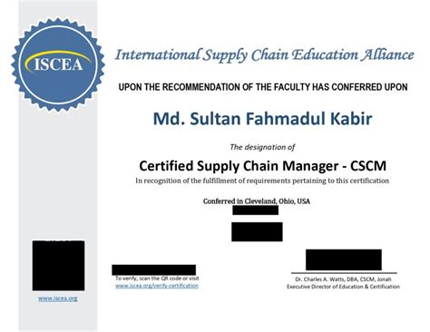 Fahmadul Kabir Cscm™ On Linkedin Supplychain Cscm Iscea