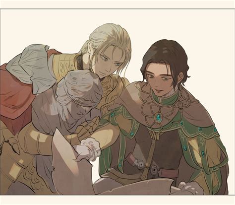 Sorcerer Rogier And D Hunter Of The Dead Elden Ring Drawn By Kero