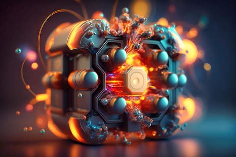 Premium Photo The Enigmatic World Of Subatomic Particles The Building