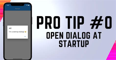 Flutter Pro Tip 0 Open A Dialog At Startup
