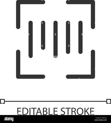 Scanning Barcode Pixel Perfect Linear Ui Icon Stock Vector Image And Art