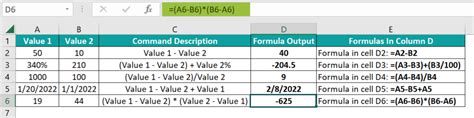 Excel Subtraction Formula Function Examples How To Use