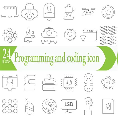 Programming And Coding Icon Set Software Development Icon Collection