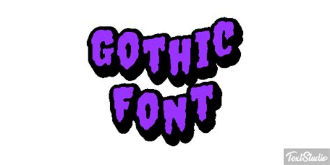Gothic Font Font Animated  Logo Designs