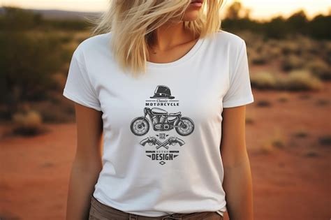 티셔츠 모 프리미엄 Ai 생성 Psd