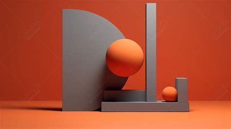 3d 렌더링 세련되고 단순한 기하학적 조경 디자인 빈 벽 배경 설계 배경 지휘대 배경 이미지 Hd 빈 벽 설계 지휘대 배경 사진 무료 다운로드 Lovepik