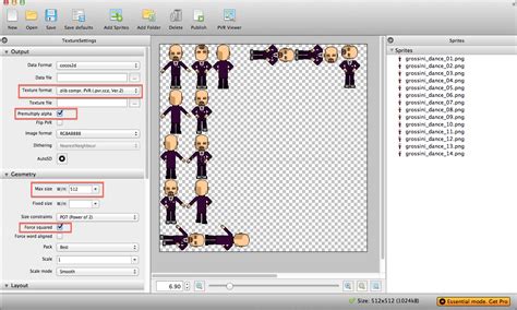 使用texturepacker生成png和plist，在cocos2dx中使用plist和pngtexturepacker 导出合图和