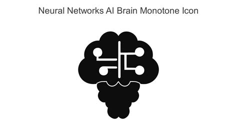 Neural Networks Ai Brain Monotone Icon In Powerpoint Pptx Png And Editable Eps Format