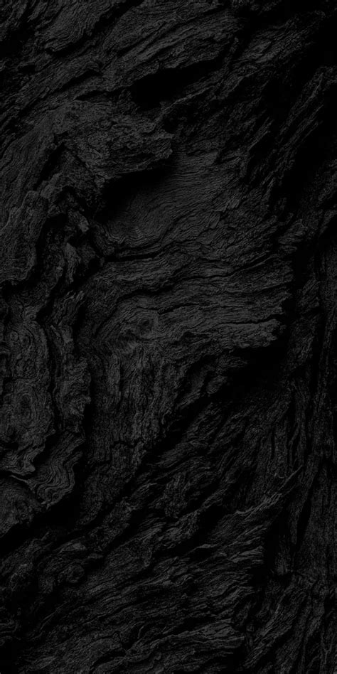 Чёрное дерево Поверхность Дерево Черный фон 1077x2333 обои для