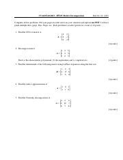 CS HW MatrixDecomposit Pdf CS Fall HW Matrix Decomposition Due Oct