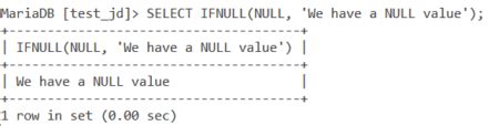 Mysql Isnull And Ifnull Functions Mysqlcode