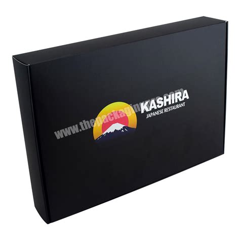 Custom Design Empanadas Packaging Box With Divider Black Food Grade Box