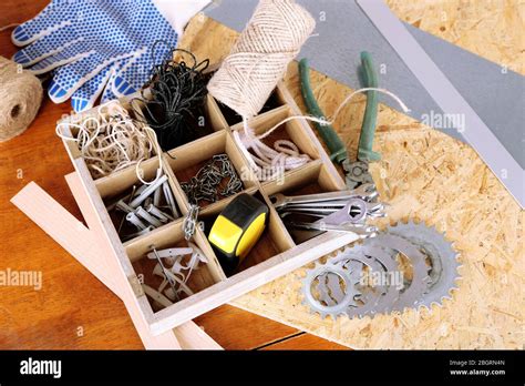 Working Tools On Table Hi Res Stock Photography And Images Alamy