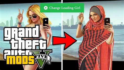 How To Change Loading Screen Girl GTA 5 MODS YouTube
