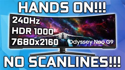 The Wait Is Over 2023 57” Neo G9 Hdr Monitor Hands On Youtube