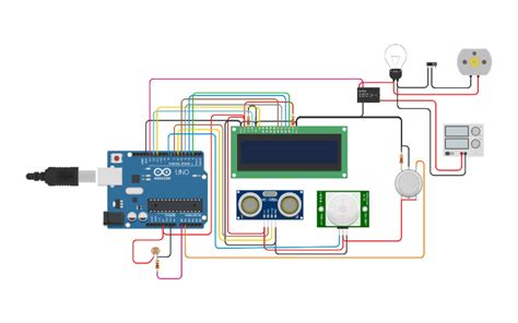 Circuit Design Home Automation Tinkercad