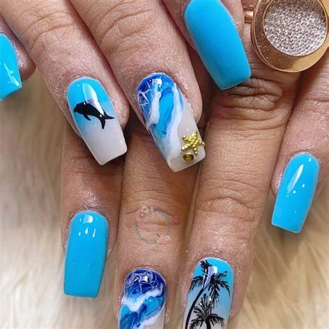 23 Best Beach Nails Designs Mekardo
