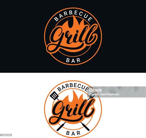 레터링 라벨 매 지 또는 화재와 엠 블 럼 그릴 손으로 작성의 집합입니다 고급에 대한 스톡 벡터 아트 및 기타 이미지 고급 고기 굽기 Istock