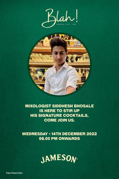 Siddhesh Bhosale On Linkedin Jameson Irishwhiskey Cocktails