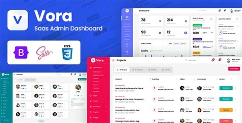 Vora Saas Admin Dashboard Bootstrap Html Template Templatelelo