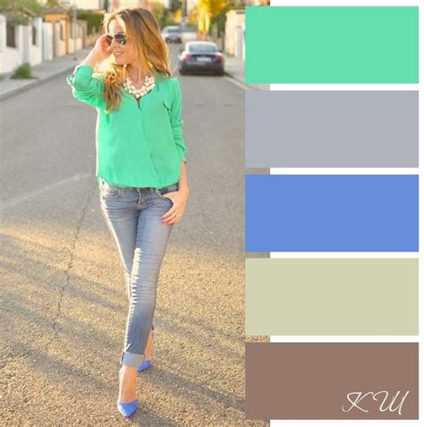 С какими цветами сочетается зелёный цвет Цветовые сочетания Стиль Зеленый