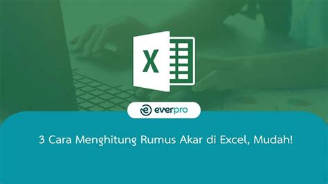 Cara Menghitung Akar Di Excel Belajar Microsoft Excel Matematika Excel