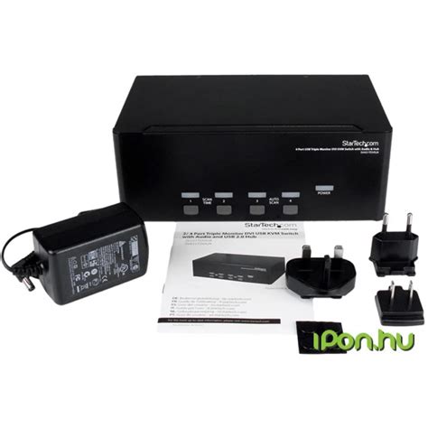 STARTECH SV TDVIUA Port Triple Monitor DVI USB KVM Switch IPon Hu