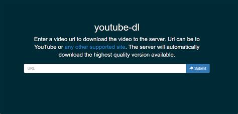 GitHub Frznman Yt Dlp Server Web REST Interface For Downloading YouTube Videos And Saving