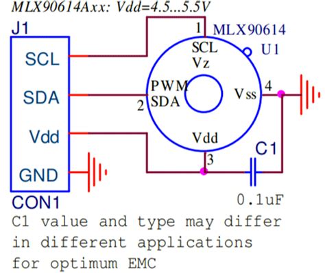 mlx90614 non contact ir temperature sensor pinout datasheet