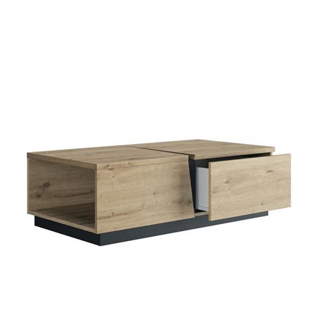 Table Basse Contemporaine Chêne Clair Jack Matelpro
